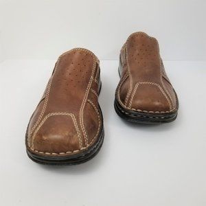 Eurostep | Shoes | Eurostep Brown Leather Clogs Backless Loafers | Poshmark